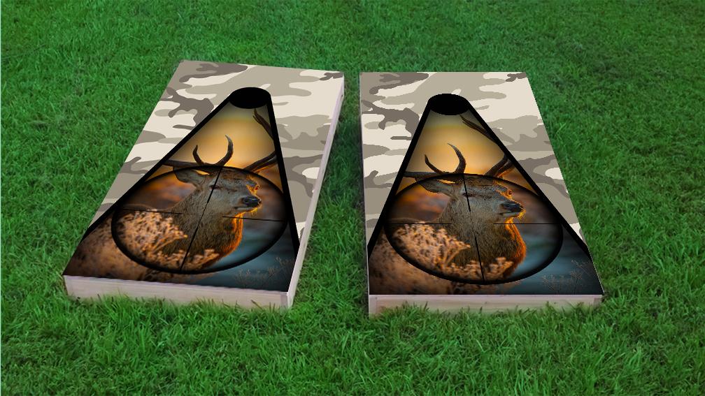 Hunting and Camouflage (Camo) Cornhole Board Designs