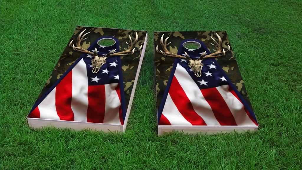 Hunting and Camouflage (Camo) Cornhole Board Designs