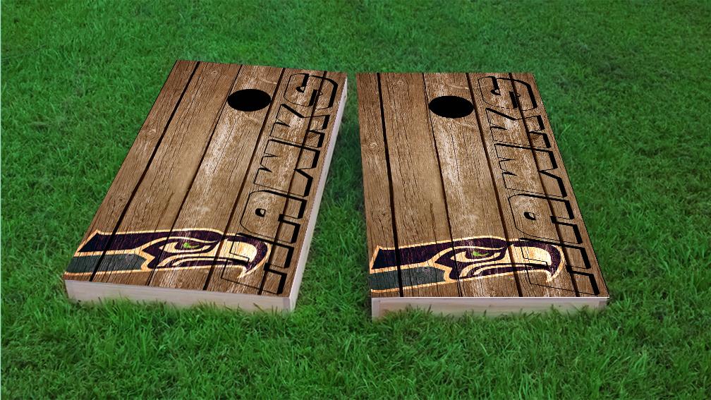 Football Themed Custom Cornhole Boards