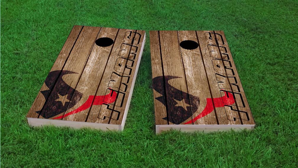 Football Themed Custom Cornhole Boards